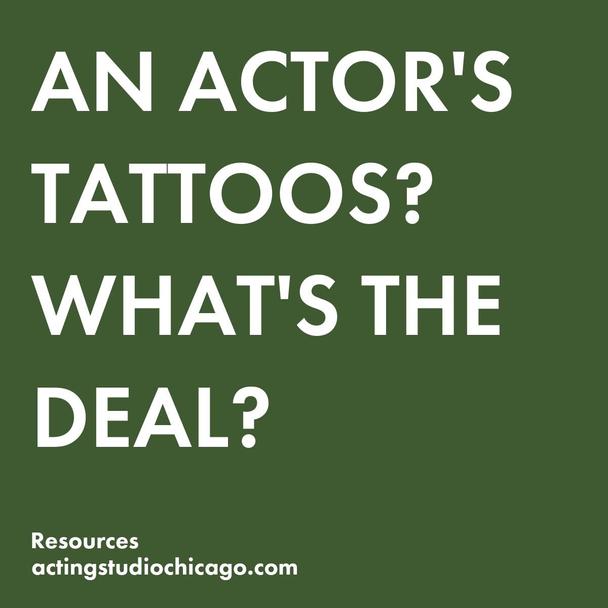 Add a little bit of body text | Acting Studio Chicago